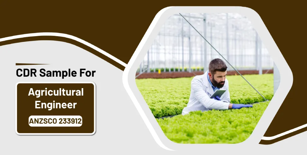 CDR Sample for Agricultural Engineer