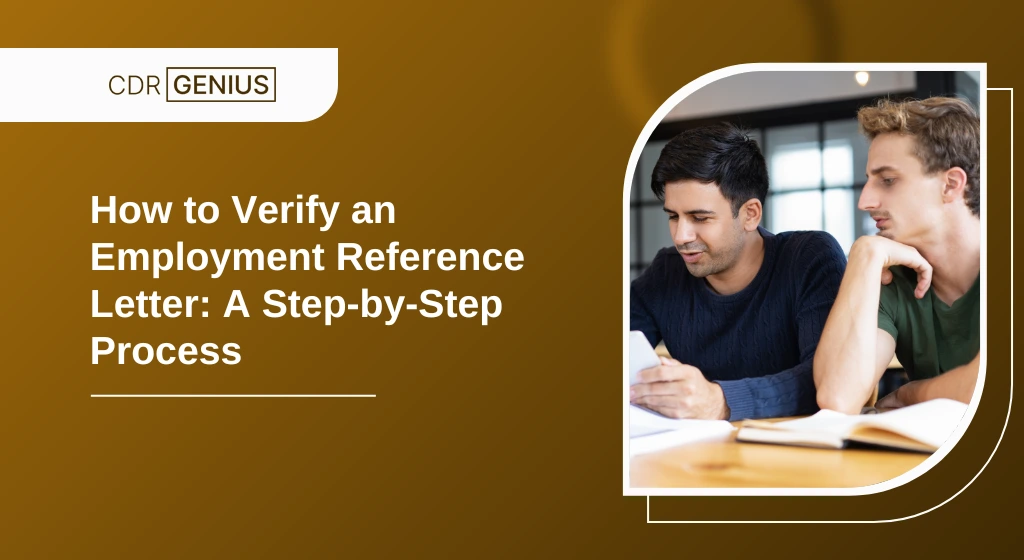 How to Verify an Employment Reference Letter - CDR Genius